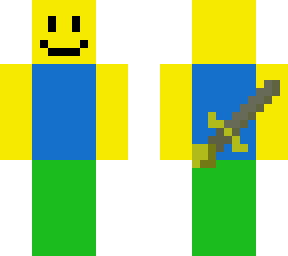 noob and classic sword | Minecraft Skin