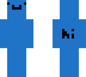 Blue blob with a smile | Minecraft Skin