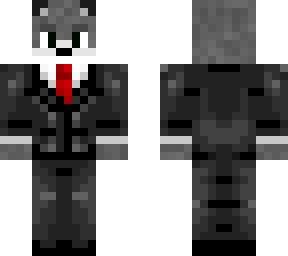 RedWolf con terno | Minecraft Skin