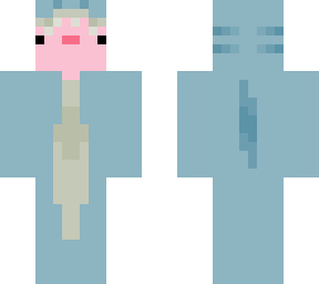 Axolotl in Shark Onesie | Minecraft Skin