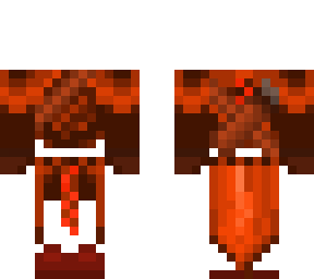 Burnt orange Archer | Minecraft Skin
