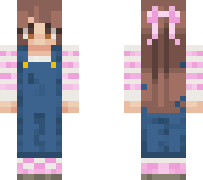 Pink Bow Girl | Minecraft Skin