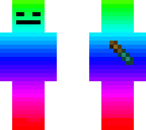 RBG man with dagger | Minecraft Skin