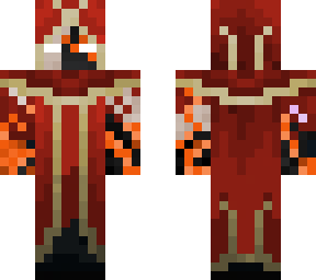 Hellfire Mage Herobrine | Minecraft Skin