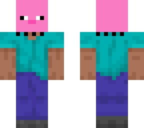 Pig Head Steve | Minecraft Skin