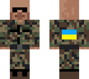 Ukrainian military villager | Minecraft Skin