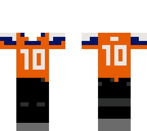 Denver Broncos Bo Nix jersey template | Minecraft Skin