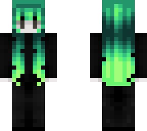 WIP- Girl with green hair | Minecraft Skin