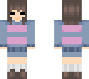 accurate frisk | Minecraft Skin