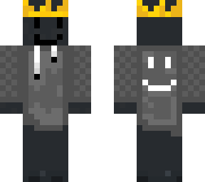 Gray Hoodie Crown Blob - FSFlavi | Minecraft Skin