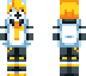 Kagamine Len. . . as a cat cuz battle cats | Minecraft Skin