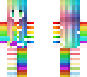 Rainbow Puke | Minecraft Skin