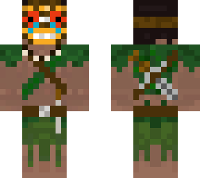 Tribal Tiki mask | Minecraft Skin