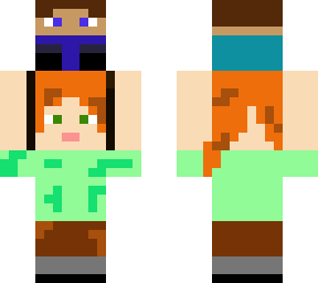 alex/steve tower | Minecraft Skin