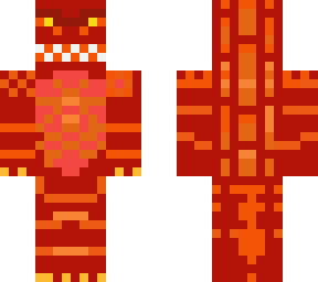 burning godzilla | Minecraft Skins