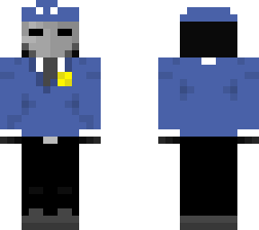 dark clown police fixed | Minecraft Skin