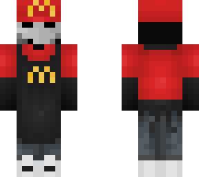 the dark clown in mcdonalds | Minecraft Skin