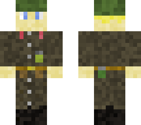 WW2 Soviet soldier with greatcoat | Minecraft Skin