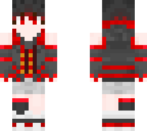 red and black | Minecraft Skins