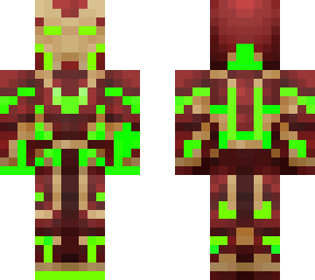 Green Ark Reactor Iron Man | Minecraft Skin
