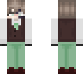 mahogany and sage | Minecraft Skin