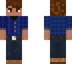cowboy in blue | Minecraft Skin