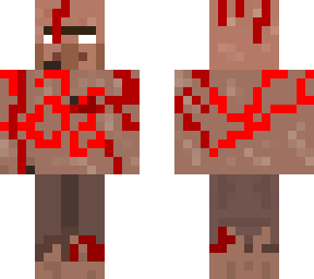 infected red blood villager | Minecraft Skin