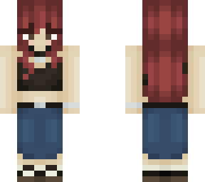 * denim skirt * | Minecraft Skin