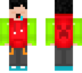 me sleeping with dribble | Minecraft Skin