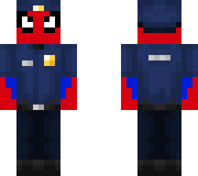 Simple Spider-Man Police Officer | Minecraft Skin