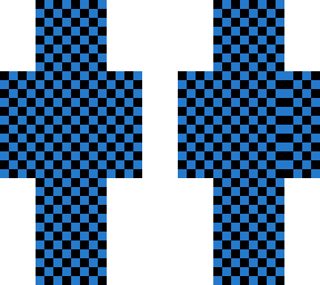 Blue checkered bored | Minecraft Skin