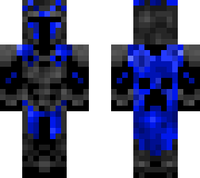 BLUE Creeper Knight | Minecraft Skin
