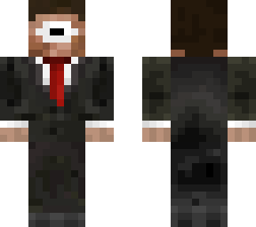 Horror Steve with a suit | Minecraft Skin