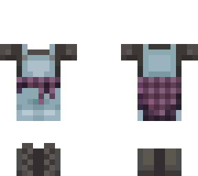 Overalls and Tied Flannel OB 1.4 Purple | Minecraft Skin