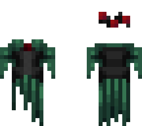 Tattered Enchantress Dress OB 1.4 Green | Minecraft Skin
