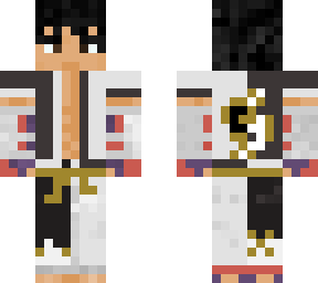 Jin Kazama - Tekken 4 (Karate Gi) | Minecraft Skin