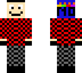 101% better red coolha25 checkered | Minecraft Skin