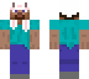 Bunny hat steve | Minecraft Skin