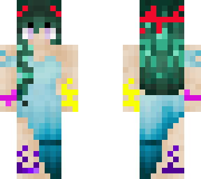 Coral Reef Princess | Minecraft Skin
