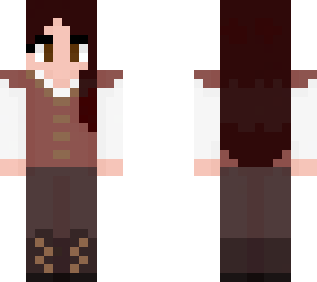 Freja medieval gurl with pants | Minecraft Skin