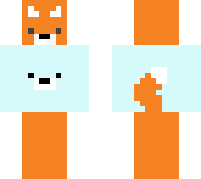 Fox with Polar bear sweater | Minecraft Skin
