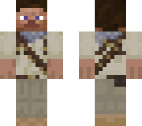 Uncharted 3 Desert Steve | Minecraft Skin