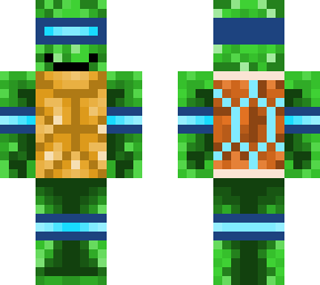 Neon Leonardo | Minecraft Skin