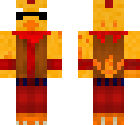 Pollo frito con lentes | Minecraft Skin