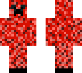 Red creeper variant | Minecraft Skin