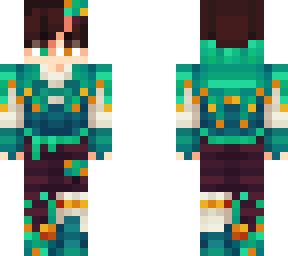 FireBreathMan Team Warped Flower Frenzy | Minecraft Skin