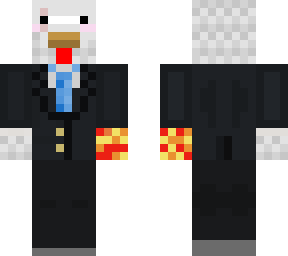 Lava chicken in suit | Minecraft Skin