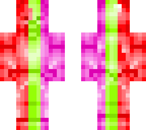 Red Lime Pink Steve | Minecraft Skin