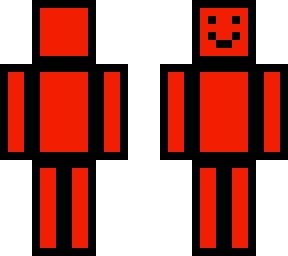 red blob but backwards | Minecraft Skin