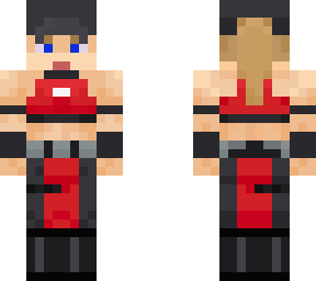 Sonya Blade [MK4 - red] | Minecraft Skin